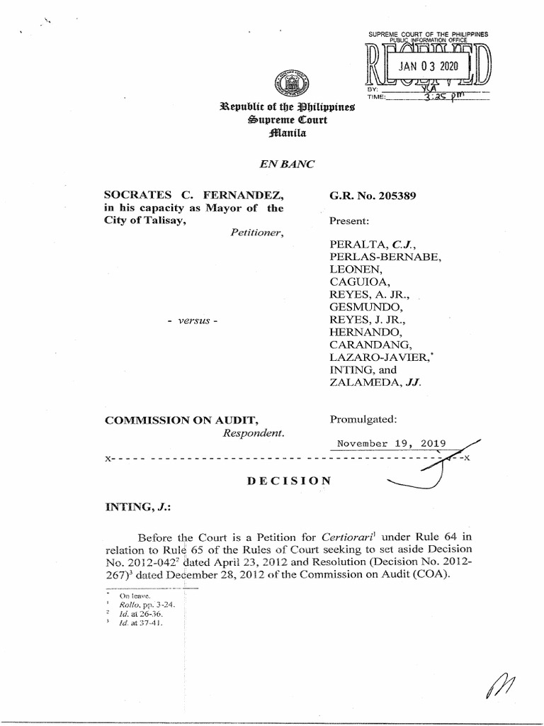 Socrates Fernandez v. COA | PDF