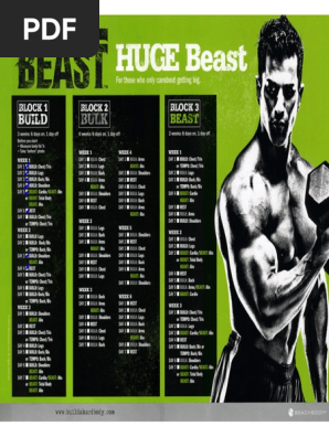 Body Beast Schedule