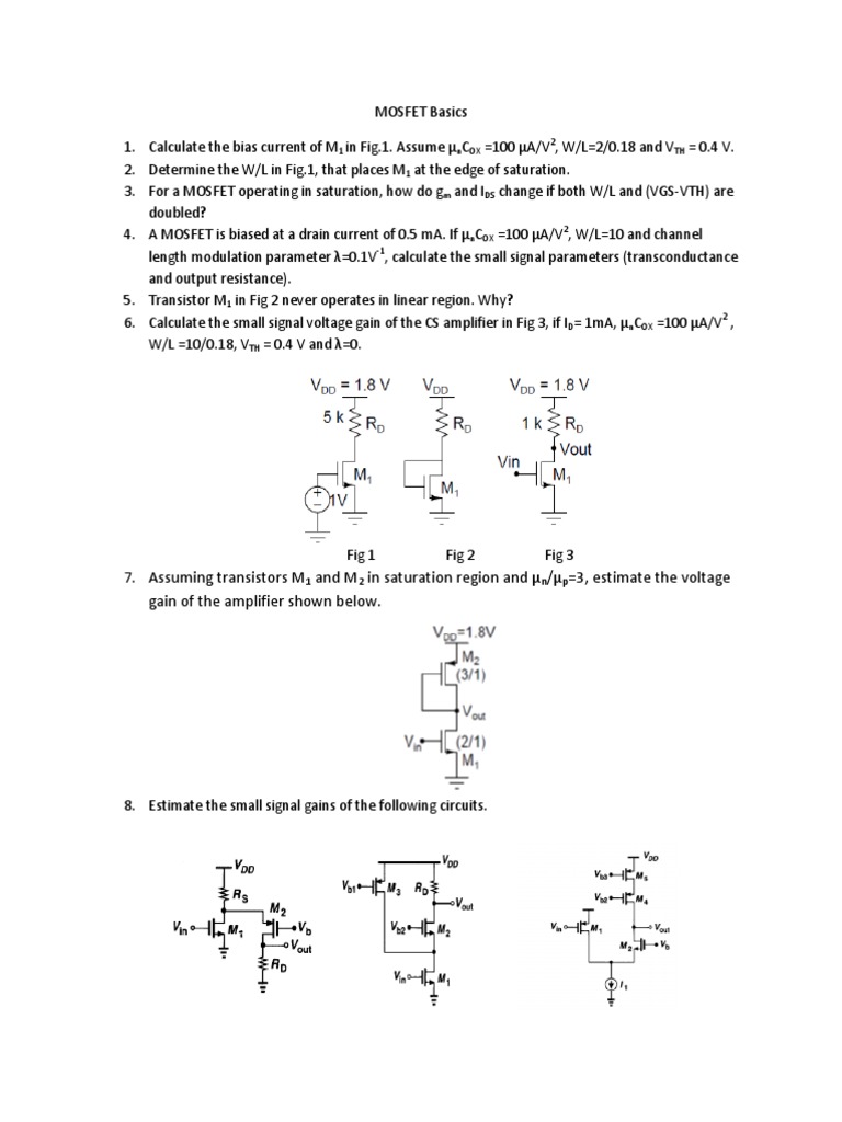 1 - MOSFET Basics | PDF