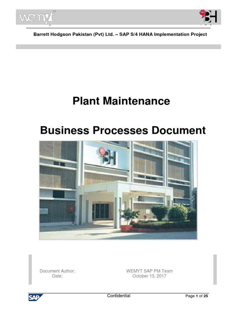 BBP - Plant Maintenance | PDF | Business Process | Systems Engineering
