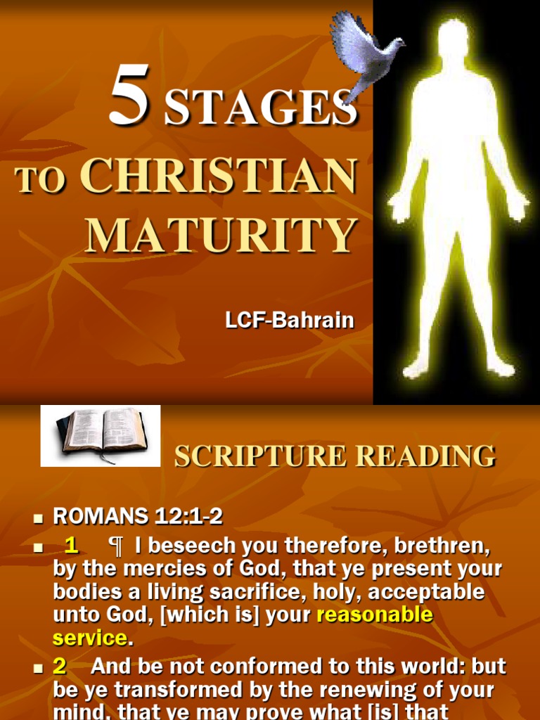 5 Stages to Christian Maturity | PDF | Faith | Logos (Christianity)