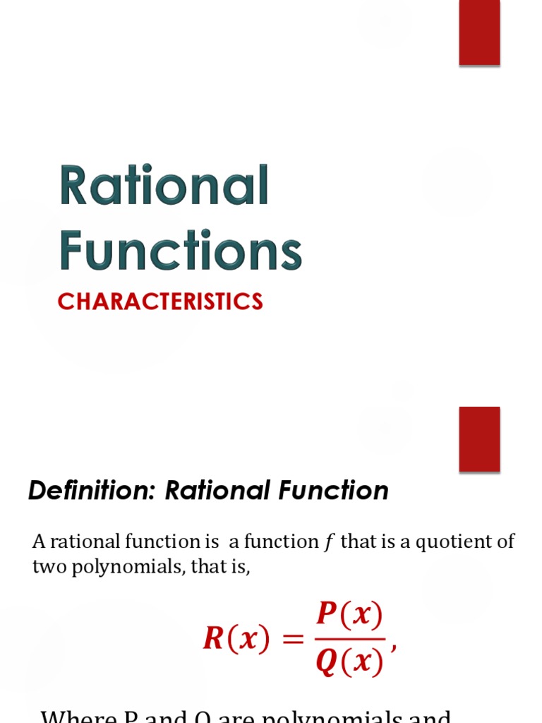 05 Rational Functions Gen Math PDF | PDF | Asymptote | Function (Mathematics)