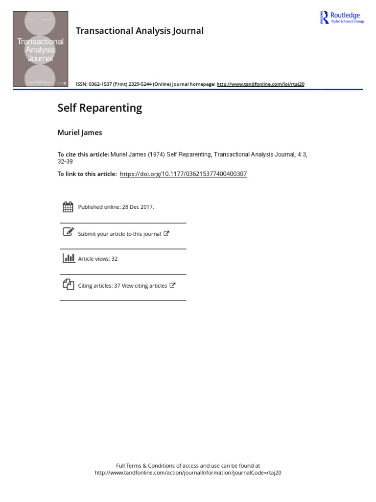 Self Reparenting - Muriel James | PDF | Psychological Concepts ...