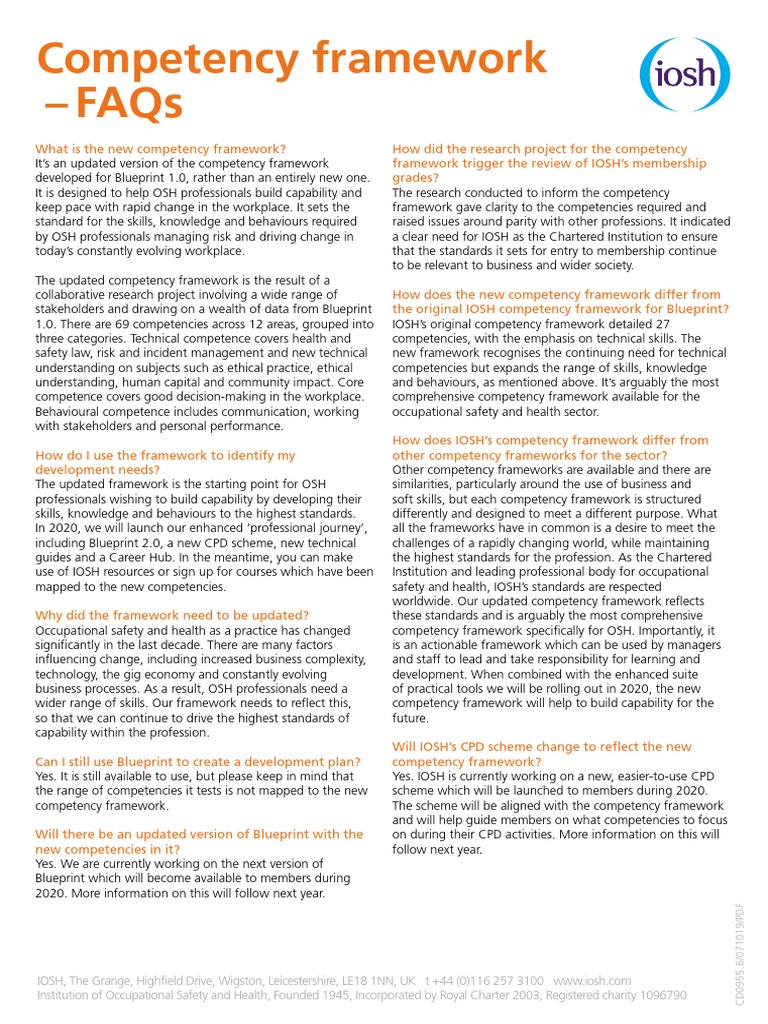 Competency Framework Faqs Full Launch | PDF | Competence (Human ...