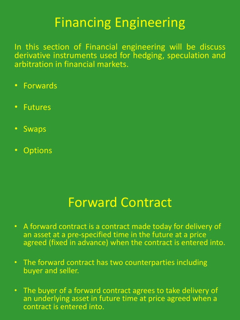 Understanding Forwards and Futures Contracts | PDF | Futures Contract ...