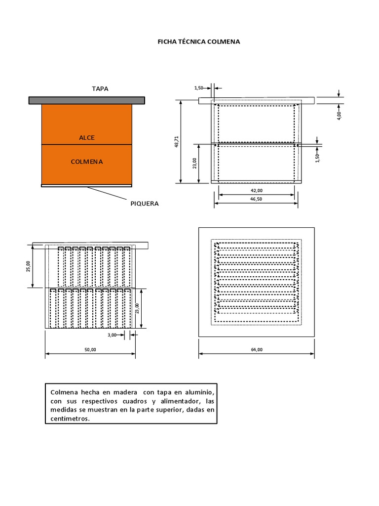 Ficha Técnica Colmena Pdf