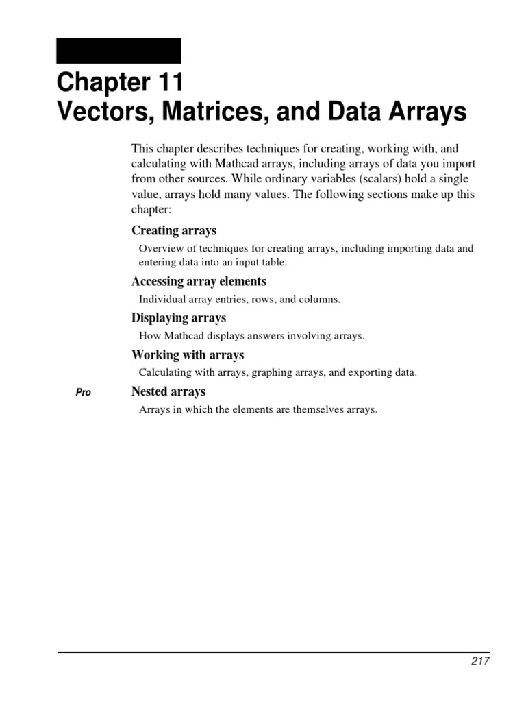 Mathcad Matrix | PDF | Matrix (Mathematics) | Array Data Structure