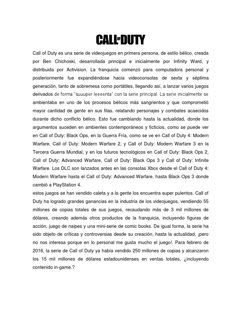 Call of Duty | PDF