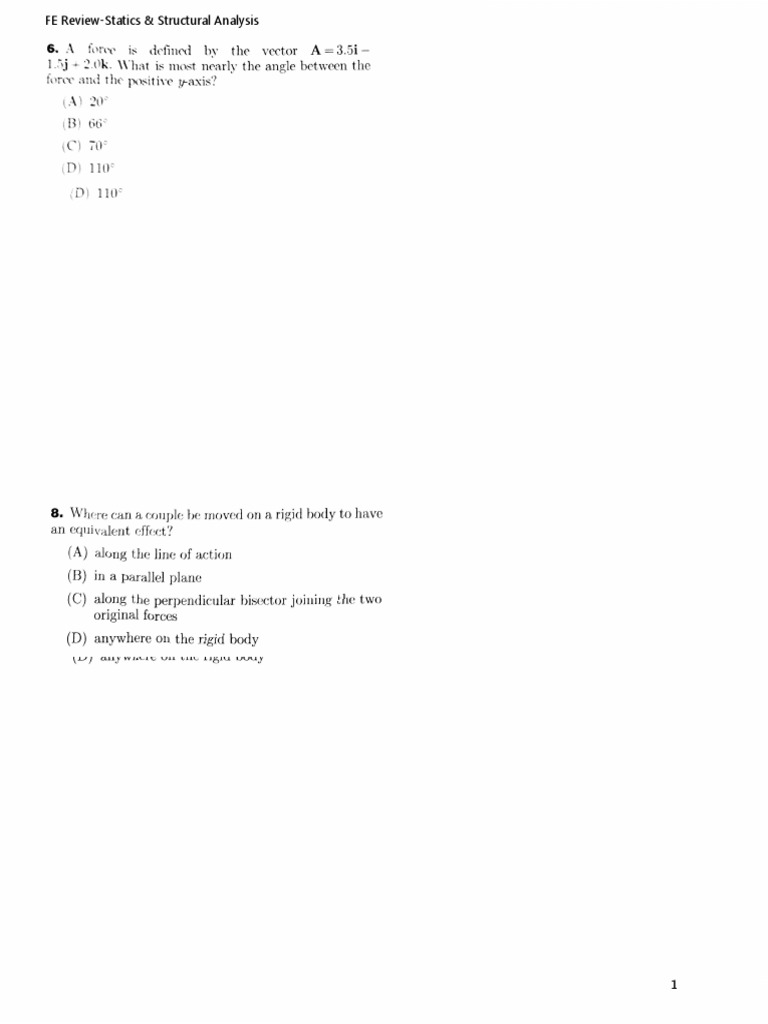 Statics and Structural Analysis - Problems | PDF | Truss | Structural ...