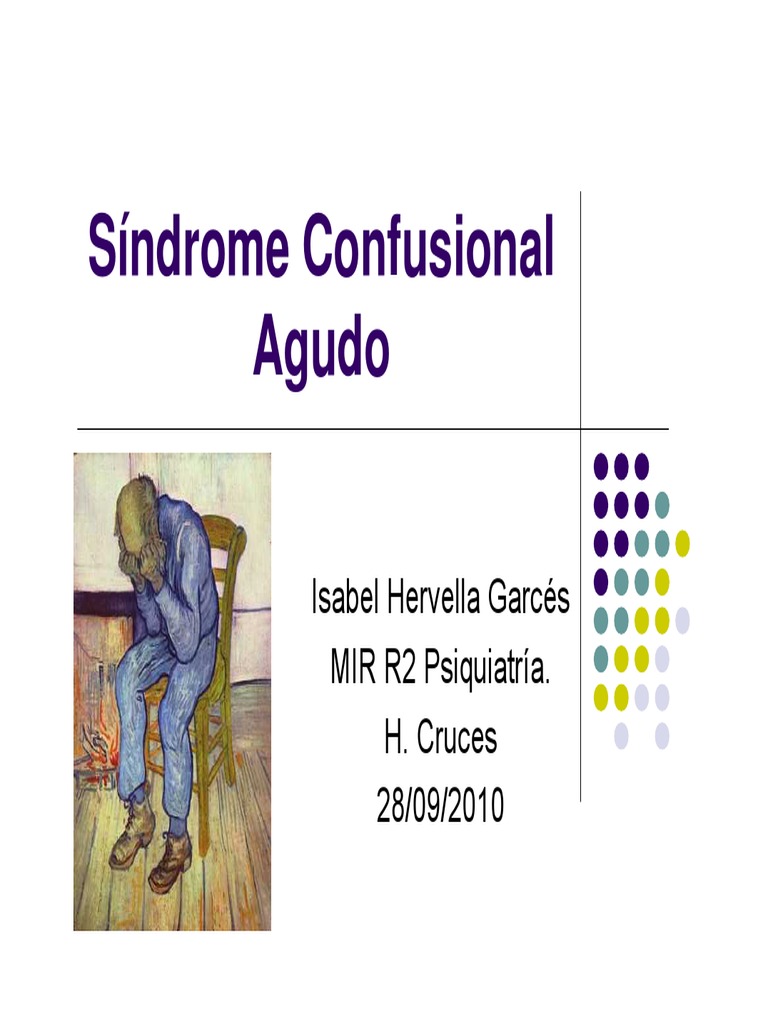 Síndrome Confusional Agudo | PDF | Salud mental | Epidemiología