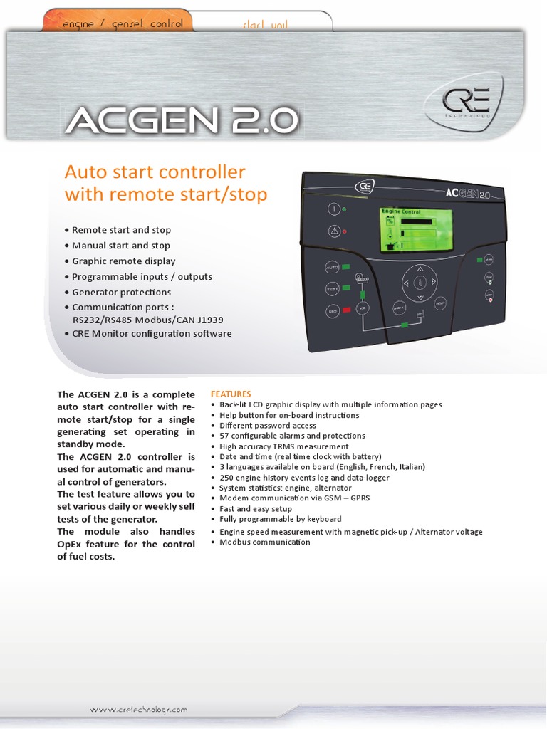 AC GEN 2.0s Alesdocumentation | PDF | Electric Generator | Electrical ...