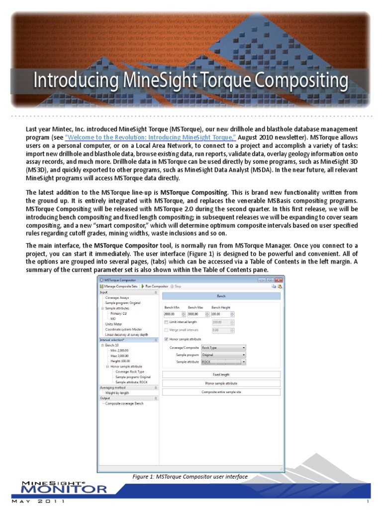 MineSight Torque Compositor PDF | PDF | Command Line Interface | Application Programming Interface