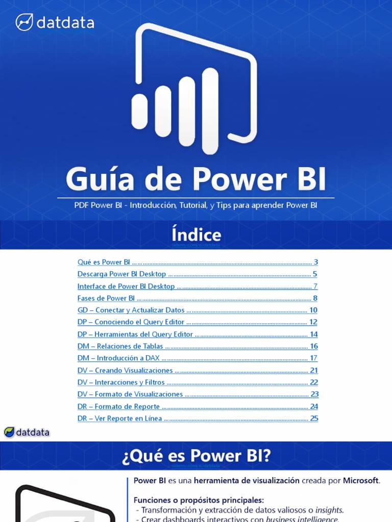Guia Tutorial PDF Power BI PDF | PDF
