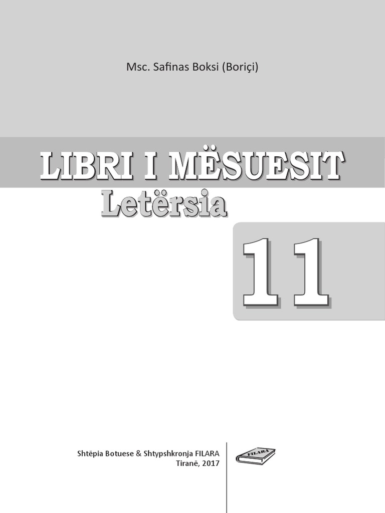 Libër Mësuesi Letërsia 11 PDF | PDF