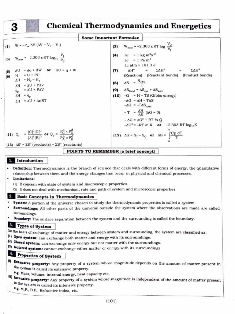 Thermodynamics MHT CET Synopsis PDF | PDF | Enthalpy | Heat