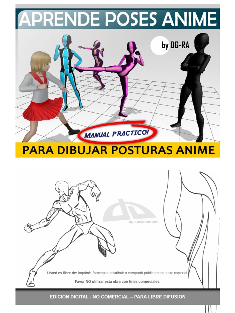 Aprende Poses Anime PDF | PDF