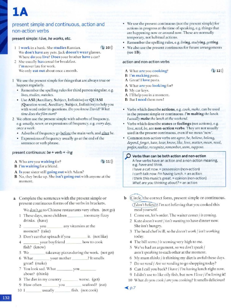 U1 Grammar | PDF | Verb | Linguistic Morphology