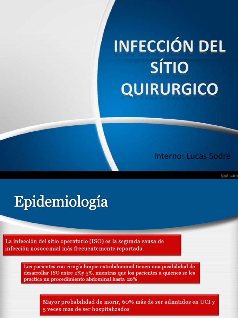 Infeccion Del Sitio Quirurgico | PDF | Cirugía | Infección