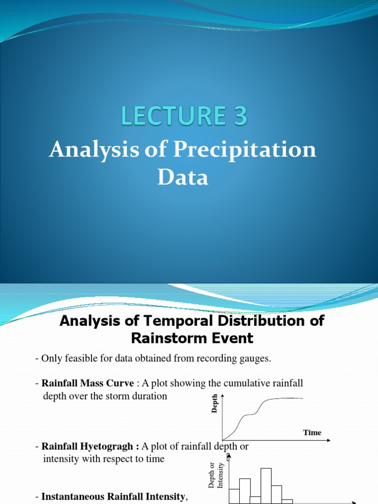 Lec - 3 - Engineering Hydrology | PDF | Precipitation | Drainage Basin