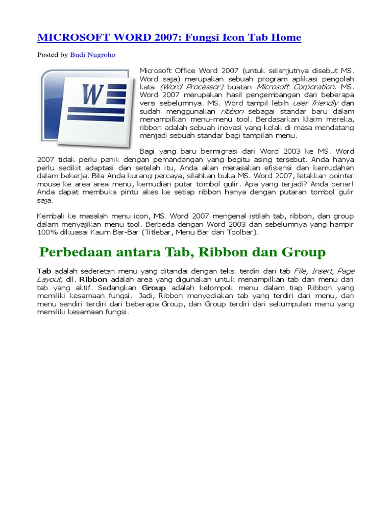 Microsoft Word 2007 | PDF