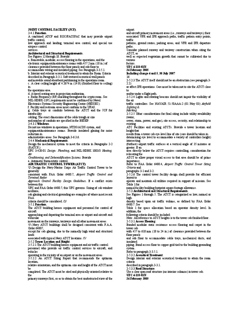 Air Traffic Control Facility Design | PDF | Air Traffic Control | Airport