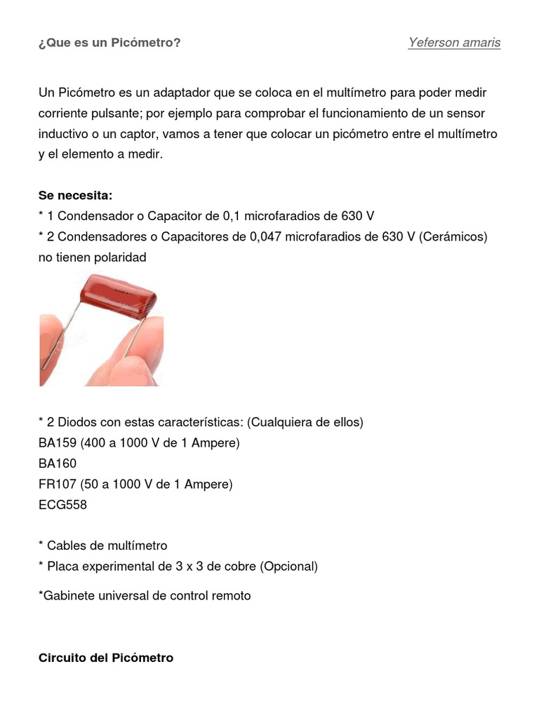 Que Es Un Picómetro | PDF