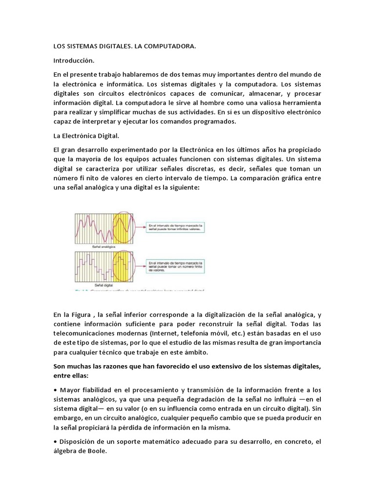 Definición y Ejemplos de Sistemas Digitales | PDF | Controlador lógico ...