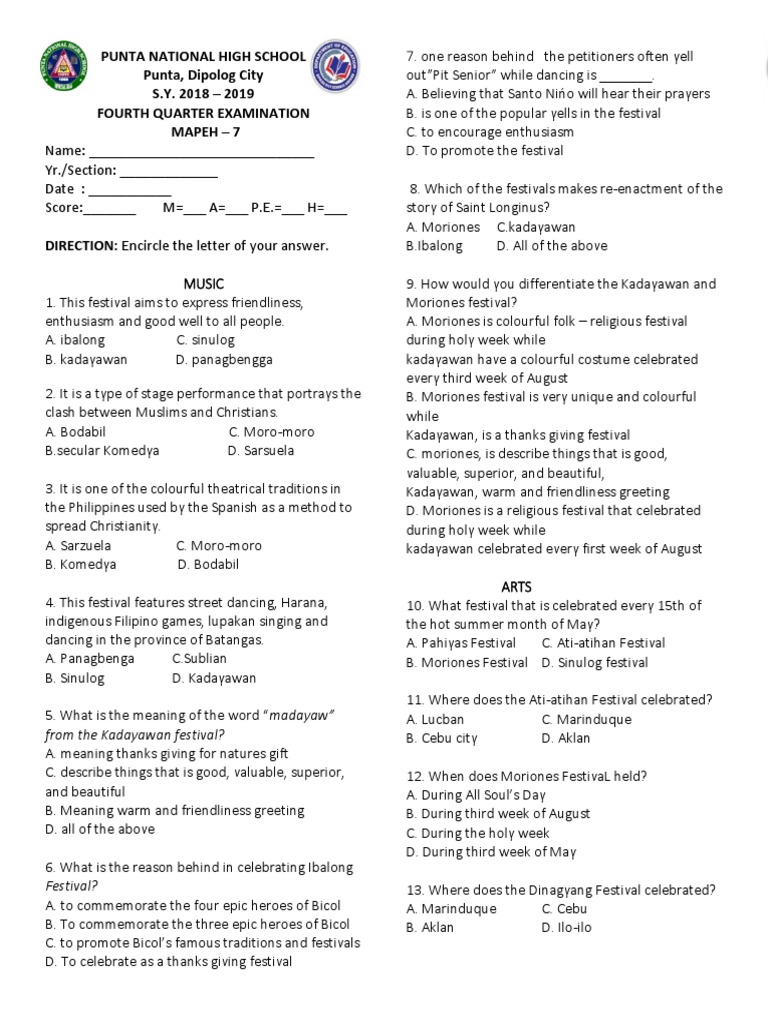 Grade 7 Questionnaire | PDF | Allergy | Asthma