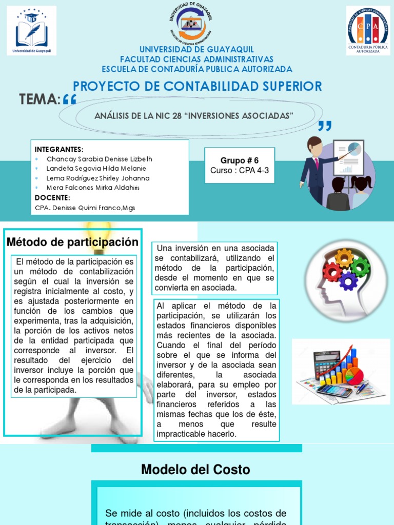 NIC 28 Diapositivas | PDF | Compartir (Finanzas) | Inversiones