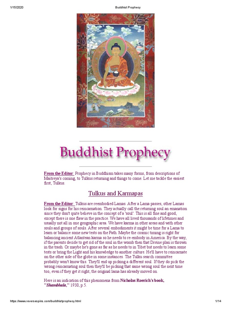 Buddhist Prophecy | PDF | Padmasambhava | Religious Behaviour And ...