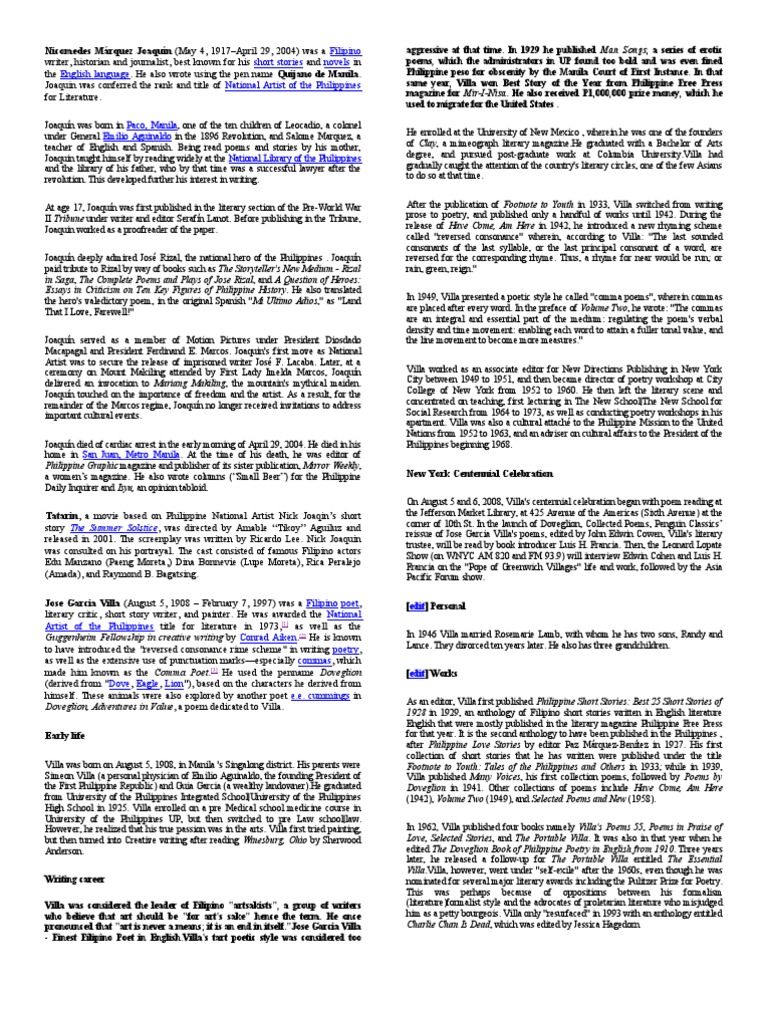 Phil Lit | PDF | Poetry