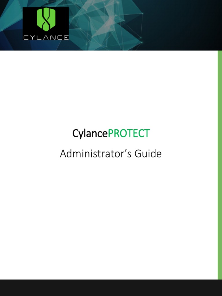 CylancePROTECT Administrator's Guide - v1.5 | PDF | Antivirus Software | Command Line Interface