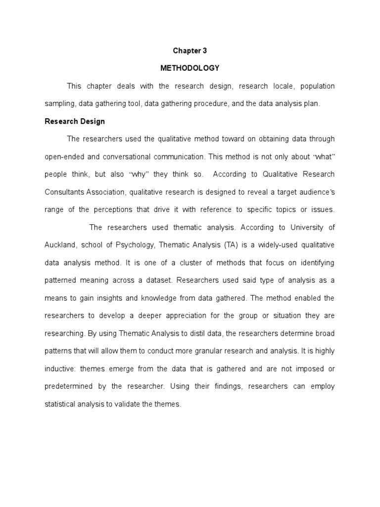 Chapter 3 | PDF | Qualitative Research | Interview
