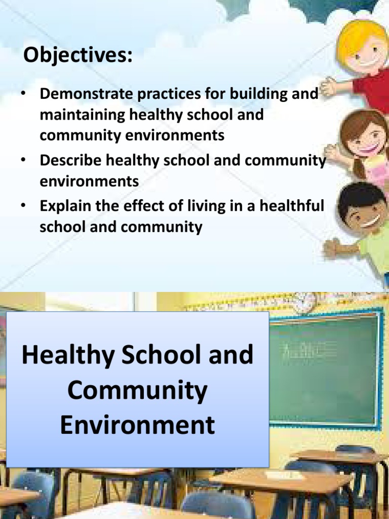Healthy School and Community Environment 6 | PDF | Wellness