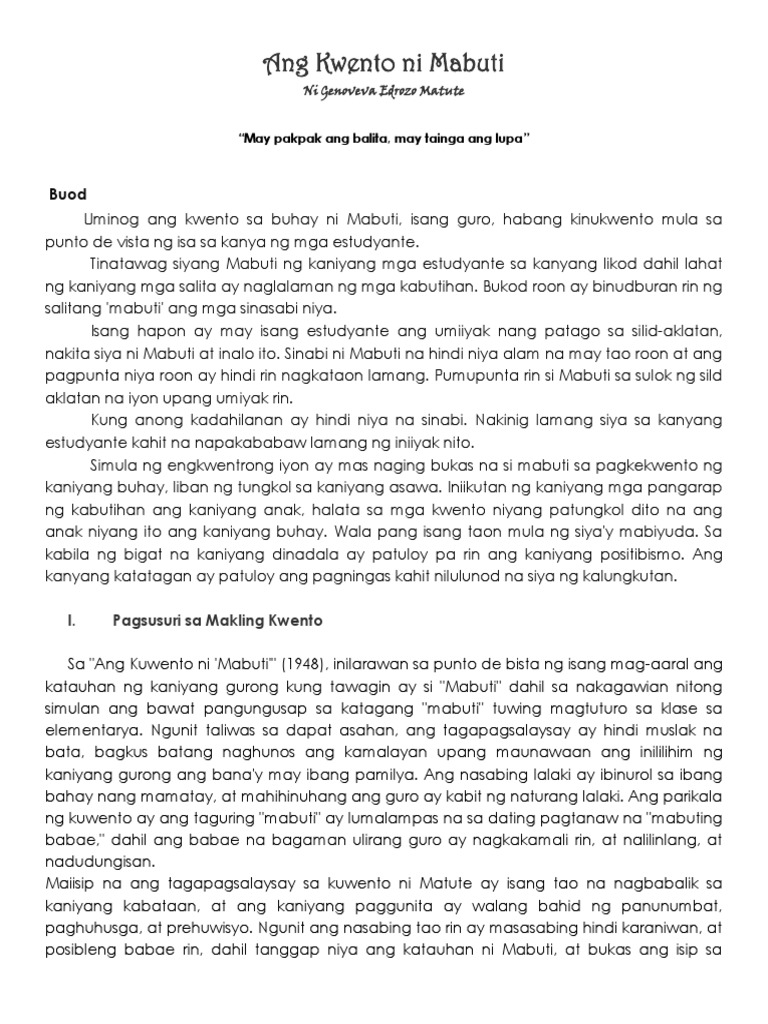 Pagsusuri Sample | PDF