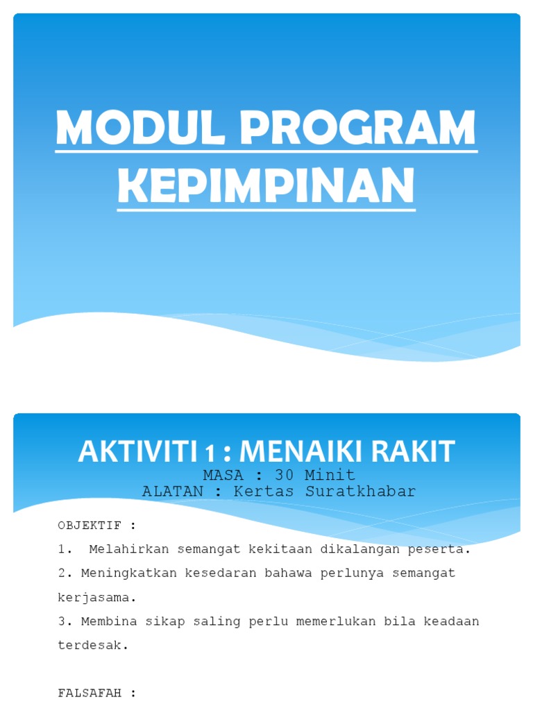 Modul Program Kepimpinan | PDF