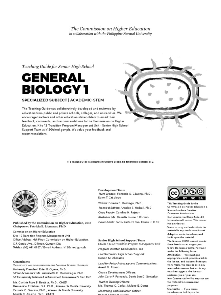 General Biology 1 TG PDF | PDF | Cellular Respiration | Cell (Biology)