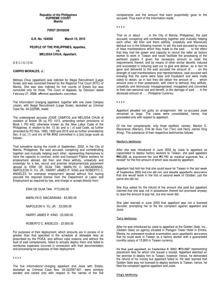 Labor Cases | PDF | Sentence (Law) | Crime & Violence