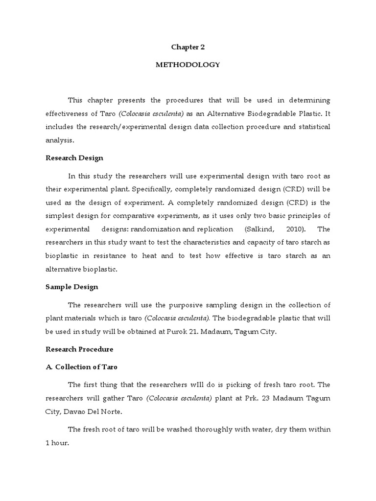 chapter2tarogroup6 | Design Of Experiments | Experiment