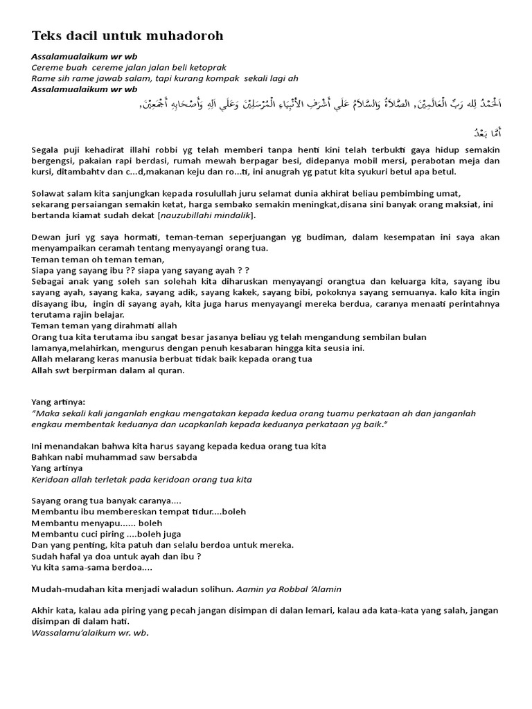 Contoh Naskah Pildacil | PDF