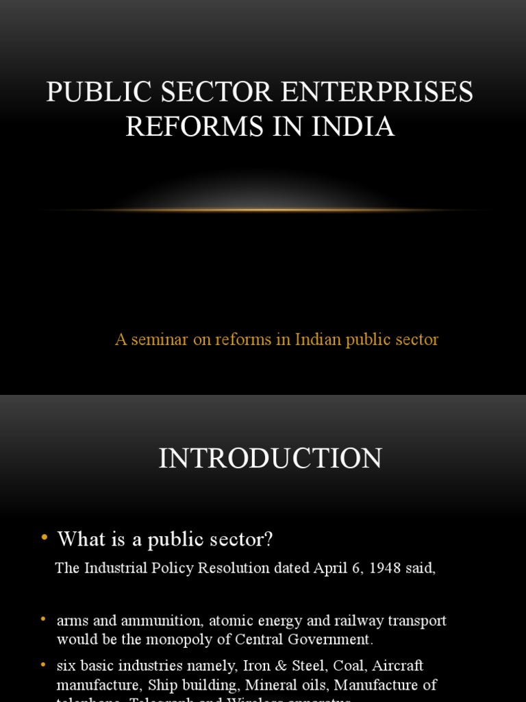 Public Sector Enterprises | PDF | Business | Economic Growth