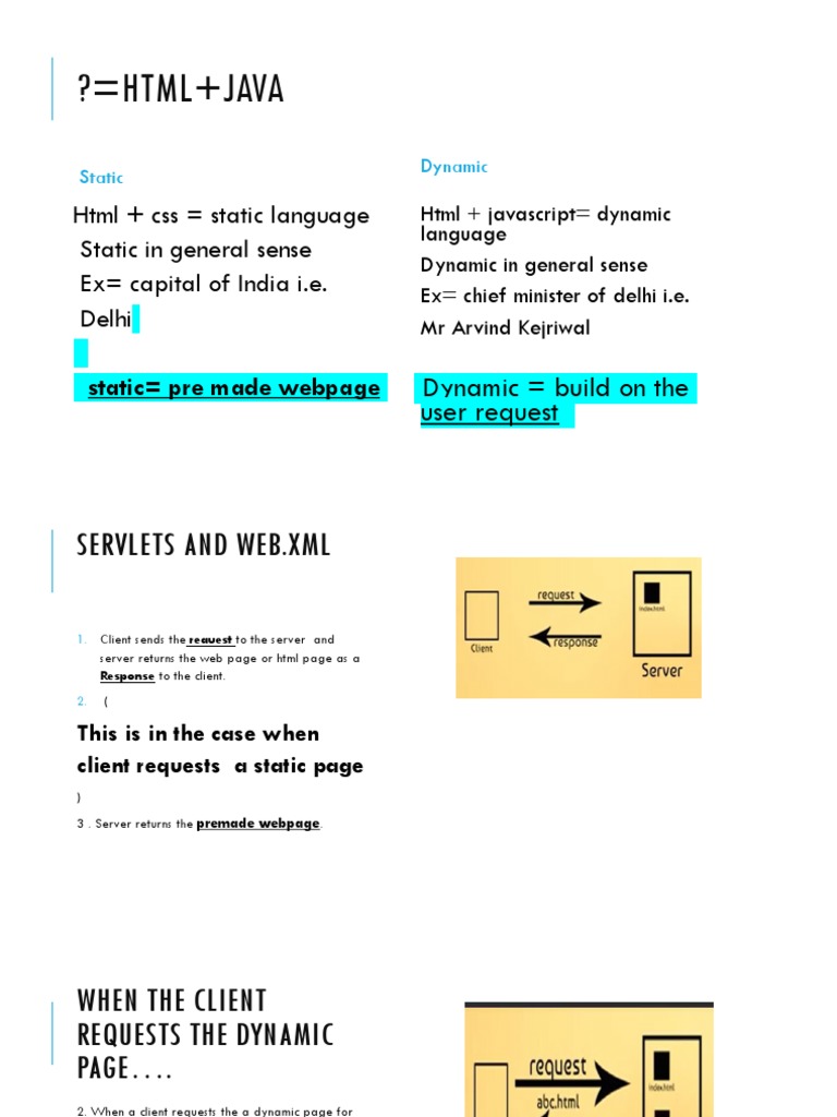 Advance Java First Presentation | PDF | Java Servlet | Web Page