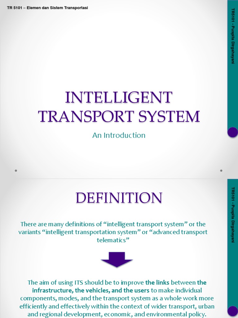 8 - Intelligent Transport System | PDF | Traffic | Transport
