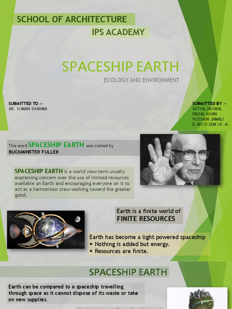 SPACESHIP EARTH - Ecology | PDF | Sustainable Design | Sustainability