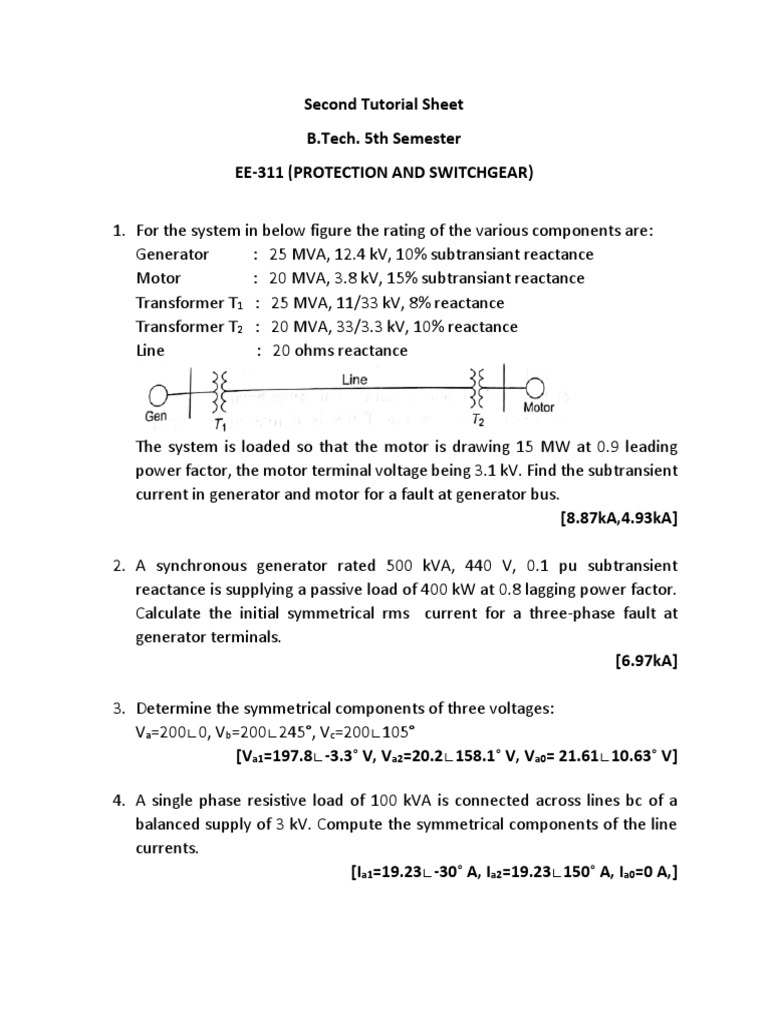 Tutorial Sheet-2 | PDF | Physics | Electricity