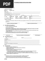 Application For Greenfield Car Sticker 2025: 2x2 Photo | PDF | Identity ...