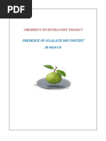 Class 12th Chemistry Project On Investigatory Test On Guava | PDF ...