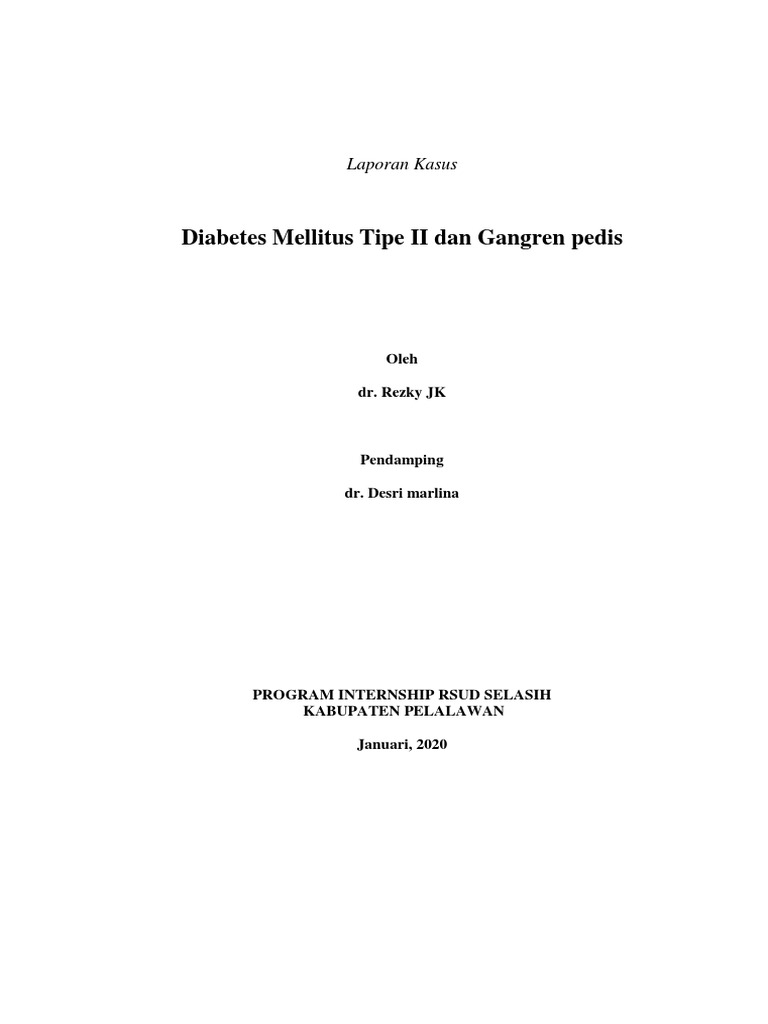Lapkas DM Tipe 2 Dan Gangren | PDF