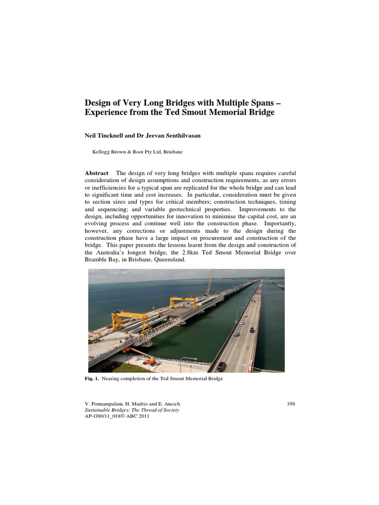 Design of Very Long Bridge - Neil Tincknell | PDF | Deep Foundation ...