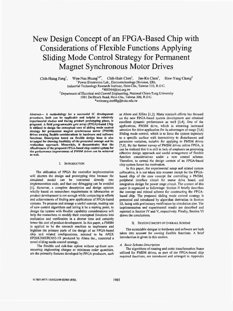 Design Concept of FPGA-Based Chip Considerations of Flexible Functions ...